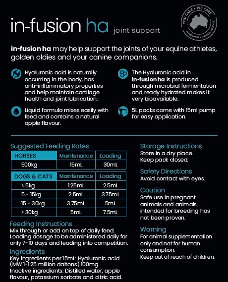 Buy In-Fusion ha - Hyaluronic Acid Supplement For Horses, Dogs & Cats ...